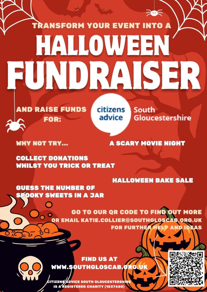 Halloween Fundraising Poster - Citizens Advice South Gloucestershire